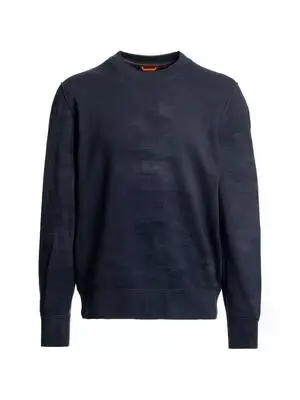 PARAJUMPERS Basic Braw Logo-patch Knit Pullover - Blue