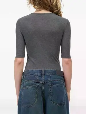Closed Ribbed-knit Crew-neck T-shirt