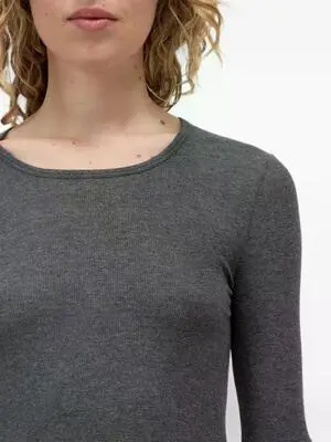 Closed Ribbed-knit Crew-neck T-shirt