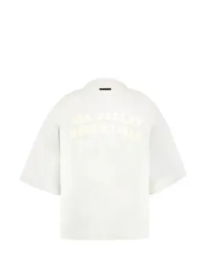 Fear Of God Logo-print Drop-shoulder T-shirt - Neutrals