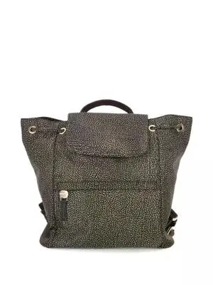 Borbonese Eyelet-embellished Drawstring Backpack