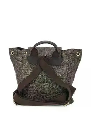 Borbonese Eyelet-embellished Drawstring Backpack