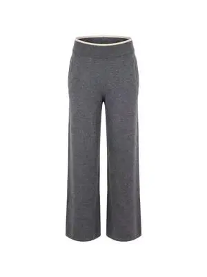 Pinko Ribbed-knit Wool Track Pants
