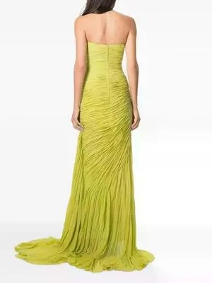 NORINA ST Viva Ruched Strapless Maxi Dress