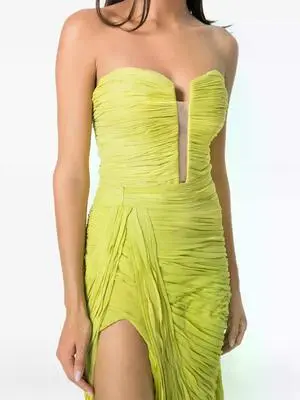NORINA ST Viva Ruched Strapless Maxi Dress