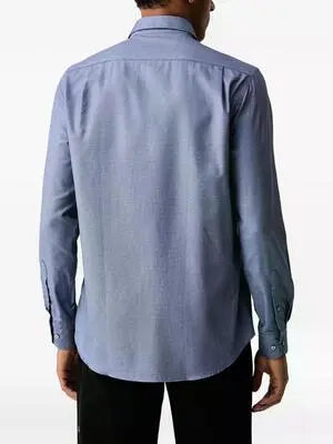 Paul & Shark Micro-patterned Long-sleeved Shirt