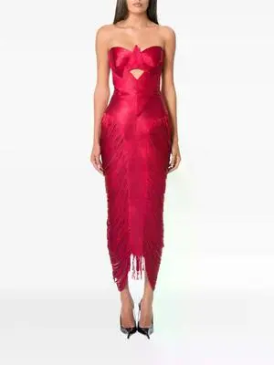 NORINA ST Aura Fringed Midi Dress