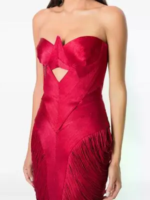 NORINA ST Aura Fringed Midi Dress