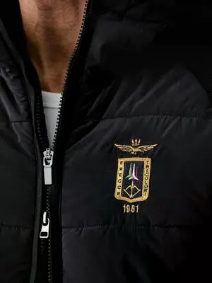 AERONAUTICA MILITARE Quilted Knit-sleeve Jacket