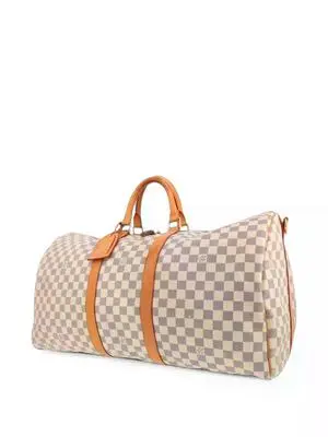 LOUIS VUITTON 2006 Damier Azur Keepall Luggage - Neutrals