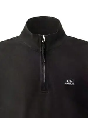 C.P. COMPANY Stretch Piquet Long-sleeve Half-zip Polo