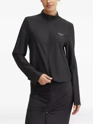 SPORTALM Ribbed-knit Zip-up Sweater