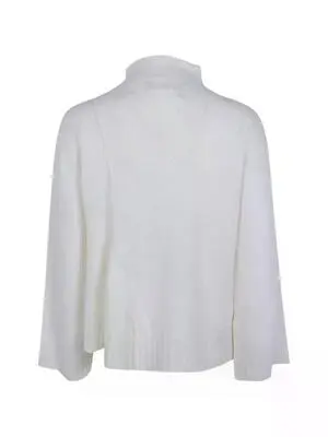 PIERANTONIOGASPARI Buckle-detail Asymmetric Sweater - White