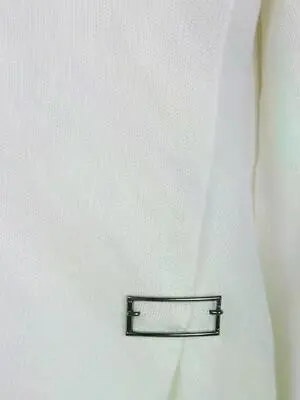 PIERANTONIOGASPARI Buckle-detail Asymmetric Sweater - White