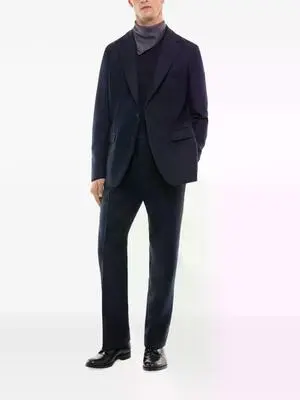 FURSAC Herringbone-pattern Wool Blazer