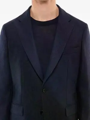 FURSAC Herringbone-pattern Wool Blazer