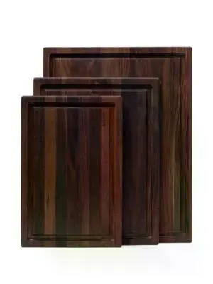 WOODSEA Grooved Wooden Chopping Board - Brown