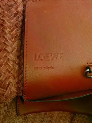Loewe Medium Woven Calfskin Hammock Satchel