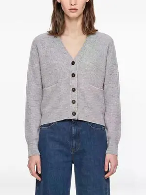 Brunello Cucinelli Ribbed-knit V-neck Cardigan