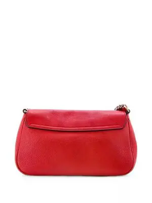 Gucci Soho Chain Leather Medium Cross Body Bag - Red