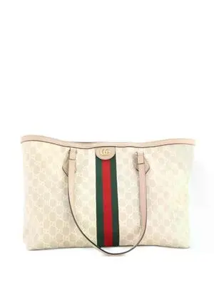 Gucci Ophidia Shopping Gg Coated Canvas Tote Bag - Neutrals