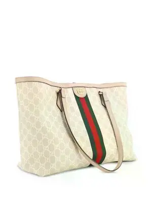 Gucci Ophidia Shopping Gg Coated Canvas Tote Bag - Neutrals