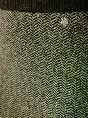 SILVIAN HEACH Herringbone-knit Mini Skirt