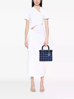 Dior Tweed Lady Satchel - Blue