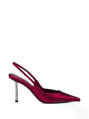 LE SILLA Amelia Crystal-embellished Slingback Pumps