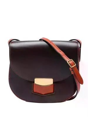 Celine Small Bicolor Glazed Calfskin Trotteur Cross Body Bag