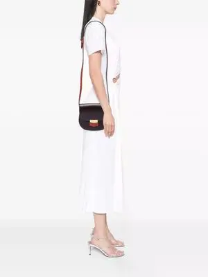 Celine Small Bicolor Glazed Calfskin Trotteur Cross Body Bag