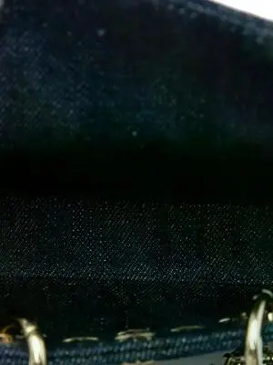 Dior Micro Denim Embroidered Star Lady D-joy Satchel