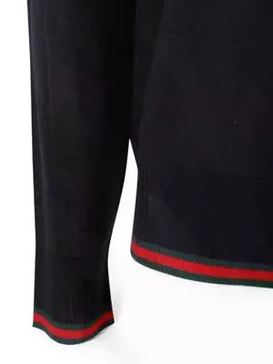 Gucci Wool Knit Sweater With Web