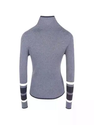 Mantū Ribbed Turtle-neck Sweater - Grey