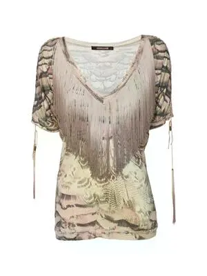 Roberto Cavalli V Neck Blouses