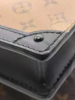LOUIS VUITTON Monogram Reverse Trunk Clutch Cross Body Bag