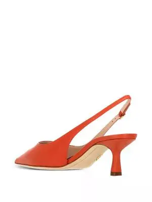 Rodo Pointed-toe Slingback Pumps - Orange