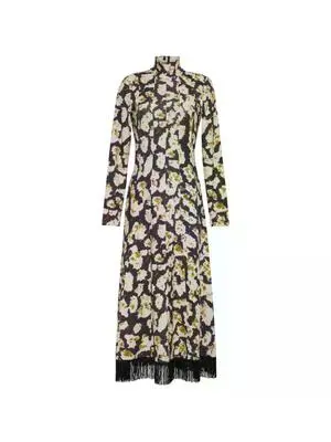 Cara Cara Troy Fringed-hem Midi Dress