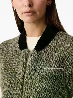 SILVIAN HEACH Herringbone-pattern Belted Vest