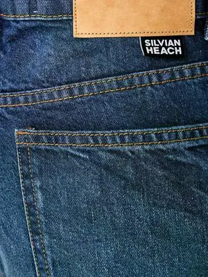 SILVIAN HEACH Padis Faded Wide-leg Jeans