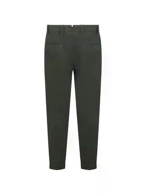 BERWICH Pleated Turn-up Trousers - Green