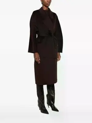 Elisabetta Franchi Belted Logo-plaque Coat