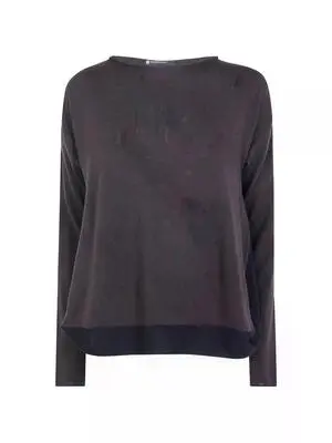 PIERANTONIOGASPARI Colour-block Wool T-shirt - Black