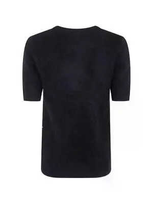 P.a.r.o.s.h Short-sleeve Fuzzy Yak Sweater