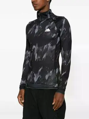 Superdry Brush-camo Zip-fastening T-shirt