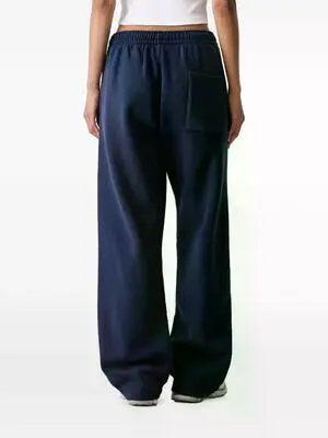 Sporty & Rich Logo-embroidered Cotton Track Pants - Blue