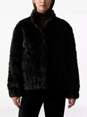 SILVIAN HEACH Embellished-button Faux-fur Jacket