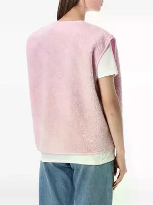 American Vintage Hoktown Logo-patch Sleeveless Jacket - Pink