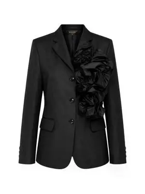 Comme Des Garçons Ruffled Appliqué Blazer