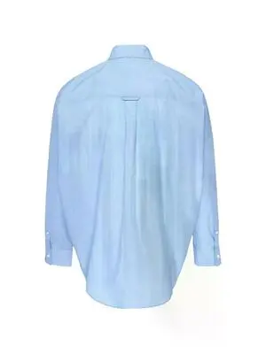 DOUBLET Trompe L'oeil Tie Embroidery Striped Shirt